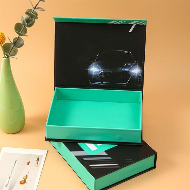 Complex Printing Patter Custom Logo Printing Matt Laminated Rigid Foldable Cardboard Wedding Grown Packaging Magnetic Box