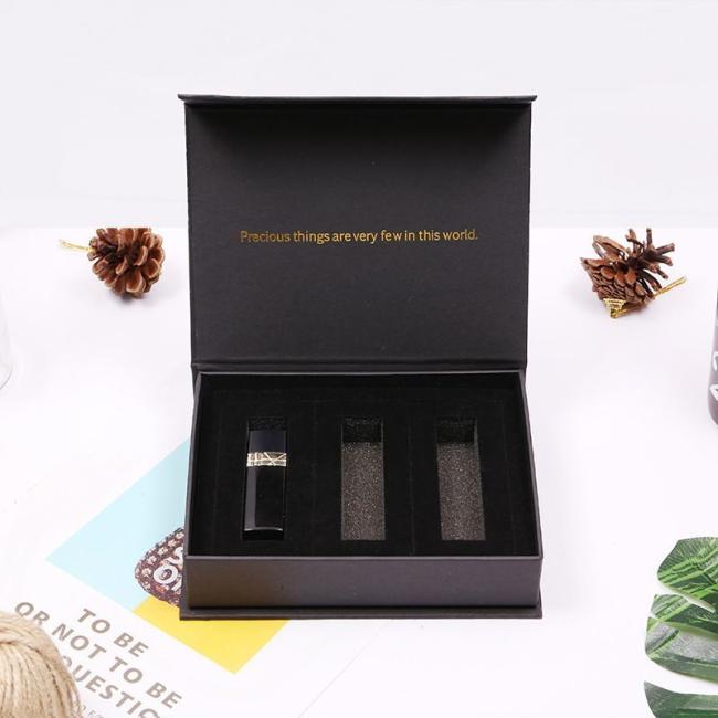 Complex Printing Patter Custom Logo Printing Matt Laminated Rigid Foldable Cardboard Wedding Grown Packaging Magnetic Box