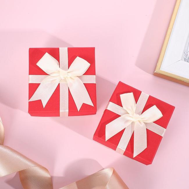 Romantic Colors Rigid Lid and Base Cardboard Paper Gift Box, Custom Logo Printed Paper Packaging Jewelry Box