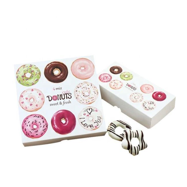 Cardboard Paper Triangle Shape Disposable Chocolate Donut Sandwich Cake Pizza Chocolate Pizza Packaging Box with Window