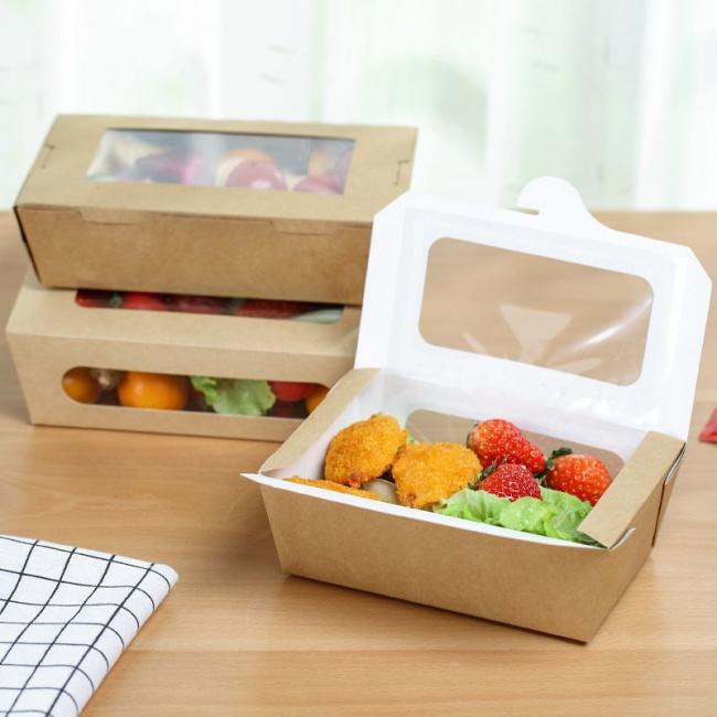 White Cardboard Paper Packaging Food Box for Restaurant Fast Food Snack Fried Chips Chicken Box