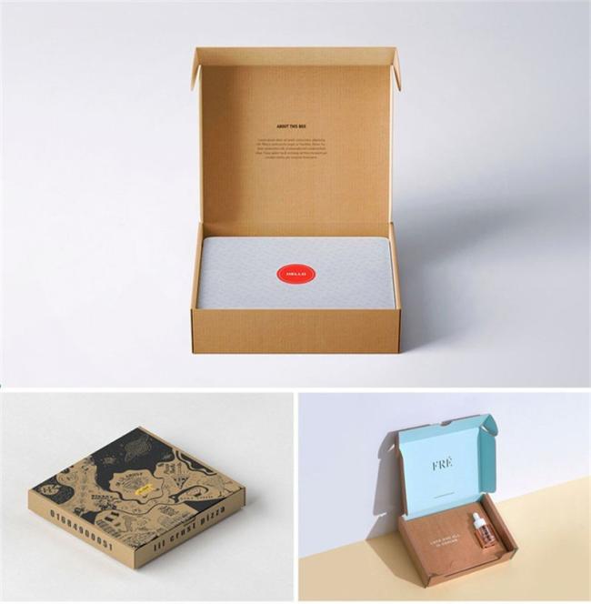Retail Online Store Packing Rigid Cardboard Paper Corrugated Mailer Box Wholesale Retail Packaging Empty Mailing Folding Carton Boxes for Luxury Clothing Brand