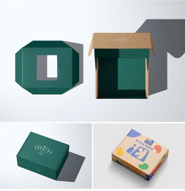 Retail Online Store Packing Rigid Cardboard Paper Corrugated Mailer Box Wholesale Retail Packaging Empty Mailing Folding Carton Boxes for Luxury Clothing Brand