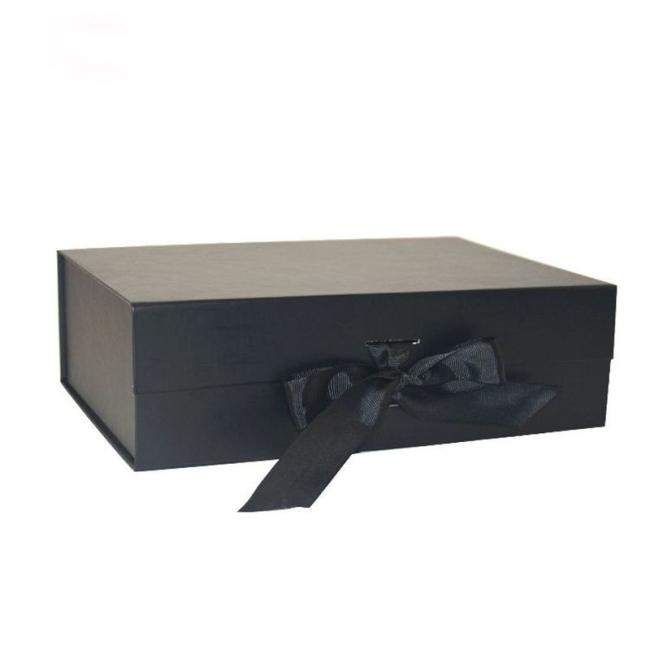 Cheap Foldable Custom Logo Storage Display Gift Box with Ribbon for Make up Cosmetics Shirts Shoes Packaging