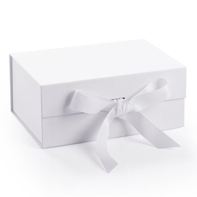 Wholesale Gold Foil Custom Logo Foldable Falt Shipping Pink Magnetic Cardboard Paper Gift Packaging Box with Ribbon