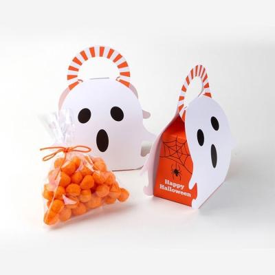 China Weihnachten Halloween Kürbis Geschenk Verpackung Weißpapier Süßigkeiten Boxen Für das Festival zu verkaufen