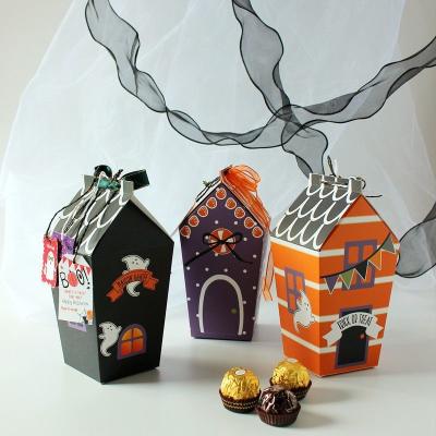 China Halloween-Süßigkeiten kundenspezifische Geschenkbox Verpackung Weiße Karte Papier Geschenkbox zu verkaufen