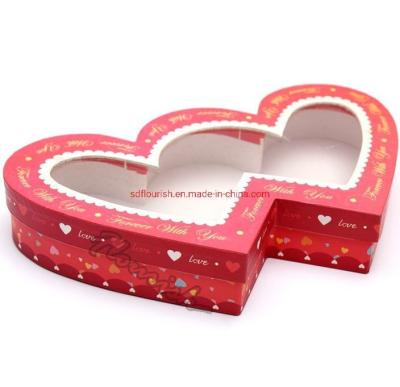 China Herz geformte kundenspezifische Geschenkbox für Geburtstag Hochzeit Geschenk Verpackung Papierbox zu verkaufen