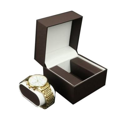 Cina Casella di orologio in cuoio PU impermeabile con cassetto gioielli Display Box di archiviazione Logo personalizzato in vendita