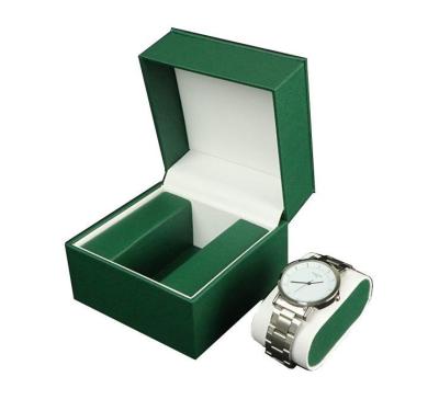 Cina Casella di orologio in cuoio PU impermeabile con cassetto gioielli Display Box di archiviazione Logo personalizzato in vendita