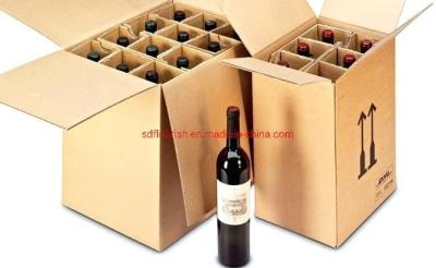China 3 Ply B Flute Flat Pack Cardboard Boxes Folding White Carton Box For Wine Beer Milk Beverage for sale