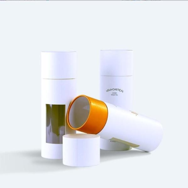 Quality Round Paper Cans Packaging For Cosmetic Perfume Candle Jewelry Paper Tube for sale