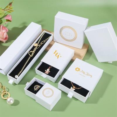 China Luxury Foil Stamping Rigid Drawer Boxes Packaging Gift Jewellery Box Custom Logo for sale