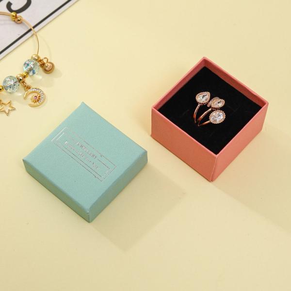 Quality Cardboard Paper Romantic Bow Tie Packaging Box For Earrings Necklace Rings for sale