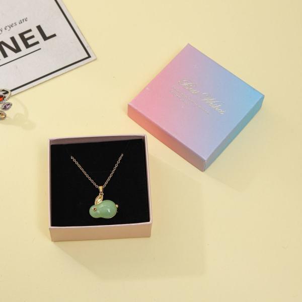 Quality Cardboard Paper Romantic Bow Tie Packaging Box For Earrings Necklace Rings for sale