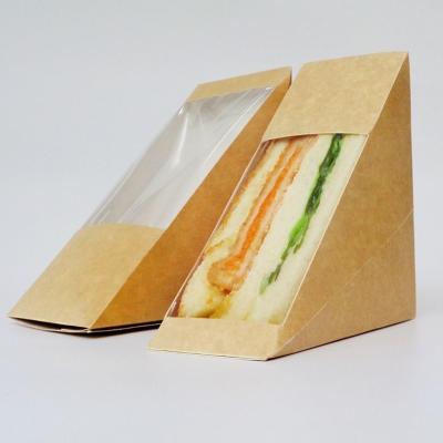 Cina Imballaggio per sandwich in cartone triangolare portatile Eco-friendly Food Grade in vendita