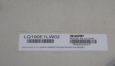 Cina Nuovo e Buono Modulo Display LCD WLED da 19,0 pollici Personalizzabile Risoluzione 1280*1024 ODM LQ190E1LW02 Moduli in vendita