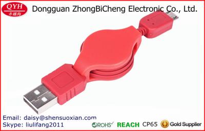 China Two Sided Pull Sync Data Micro etractable usb cable for sale