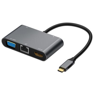China Gen2 USB3.2 Docking Station Hub HDMI 4K VGA HD Video Adapter For 2 Monitors for sale