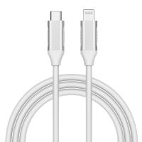 China MFI Certificated USB Cable Adapter 2M Lightning To USB C Cable White for sale