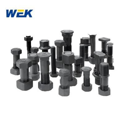 中国 M22*65 六角頭掘削機トラックリンクシュー トラックチェーンボルトとナット リンクパッドボルト 販売のため