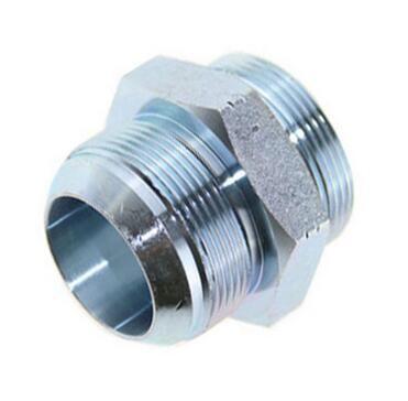 China JIC Male 74 Degree Hydraulic Adaptor Fittings Cone SAE O Ring Adapter Hex Nipple 1JO for sale