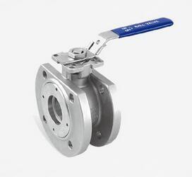 China SS316 SS304 SS316L 1PC Wafer Flanged Ball Valve With Mouting Pad for sale