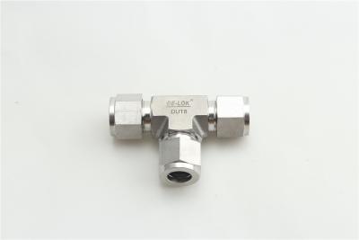 China Anti Corrosion Stainless Steel Compression Fittings Union Tee 2mm to 50mm for sale