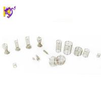 China Nickel Plating Steel Wire Open Coiled Helical Spring for PCB Switch Touch Button 0.05-20mm for sale