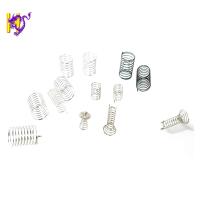 China Nickel Plating Steel Wire Open Coiled Helical Spring for PCB Switch Touch Button 0.05-20mm for sale