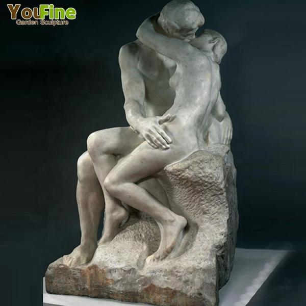 Quality Hand Carved Famous Marble Kiss Statue for sale