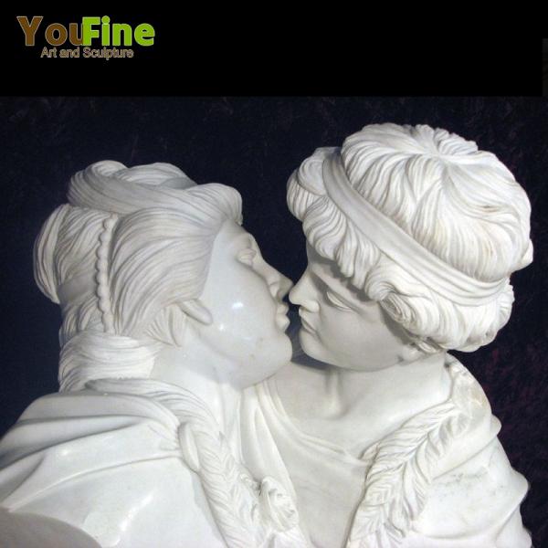 Quality Hand Carved Famous Marble Kiss Statue for sale