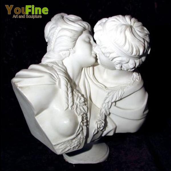 Quality Hand Carved Famous Marble Kiss Statue for sale
