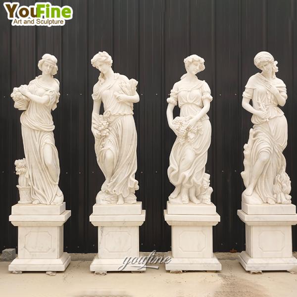 Quality Antique Customized Woman Life Size Marble Four Season Statue for sale