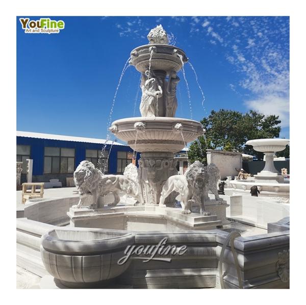 Quality Classic European Style Italian Marble Water Fountains for sale