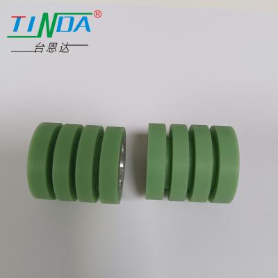 China Customized Pressure Resistant Rubber Feed Rollers / Wear Resistance Roller For Heat Transfer Machine for sale