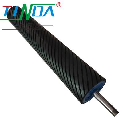 China Grooved Roller Conductive Rubber Roller  Perfect for Enhancing Efficiency in Printing and Electronics Industries for sale