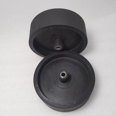 China Low Noise Level Rubber Roller Wheel Customized for Tennis Training Equipment Offering Durable and Quiet Rolling Solution for sale