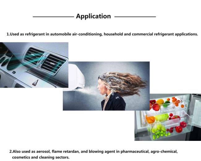 99.9% Purity ISO 9001 340g Cool Gas R134A Refrigerant