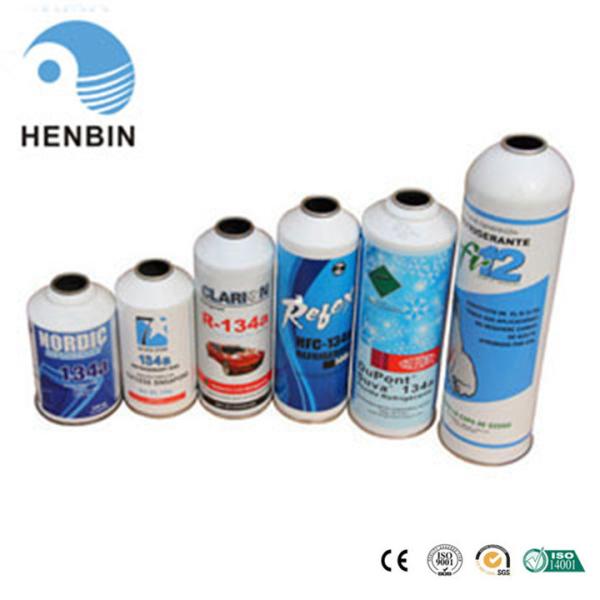 Quality Colorless 99.99% R134A Refrigerant Empty 2 Piece Tinplate Can To Fill Refrigeran for sale