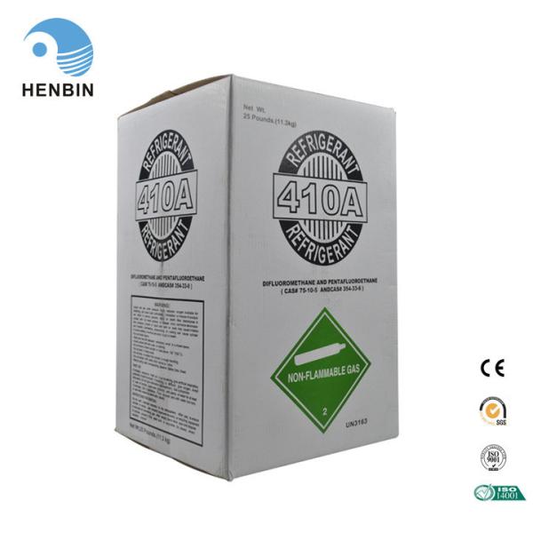 Quality CAS 75-28-5 HFC R410A Refrigerant 25lb 11.3kg Gas For Ac for sale