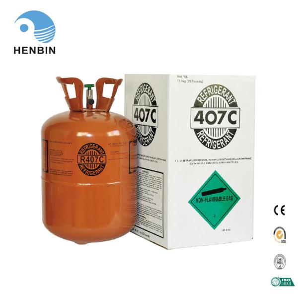 Quality Colorless 11.3kg R407c Refrigerant Gas Can Gas 407c for sale