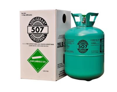 Quality 25LB Mixed R507A Refrigerant 11.3kg Packing Colorless And Clear for sale