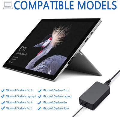 China de Voeding van de het Microsoft Surface Prolader van 44W 15V 2.58A voor Laptop Te koop