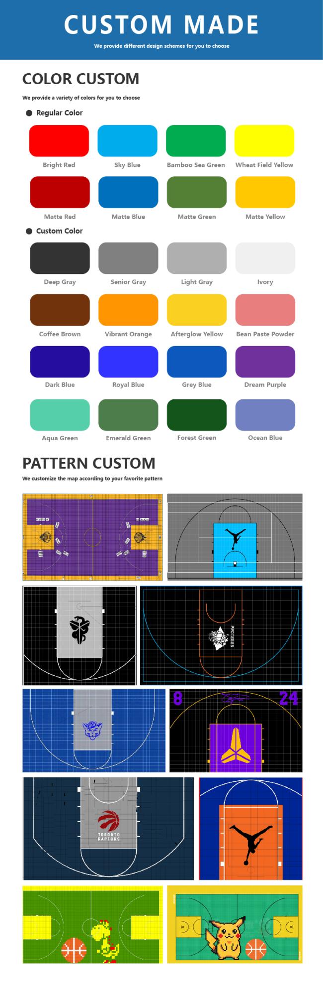 Customization options