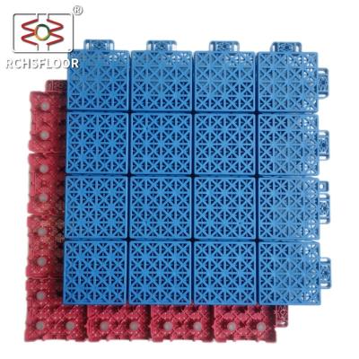 Cina 410g Piastrelle da pavimento in PVC per esterni di spessore 1,81 cm Piastrelle da giardino in vendita