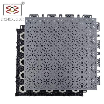 China 34*34cm Outdoor Basketball Court Mat 600g/Pc Volleyball Floor Tiles for sale