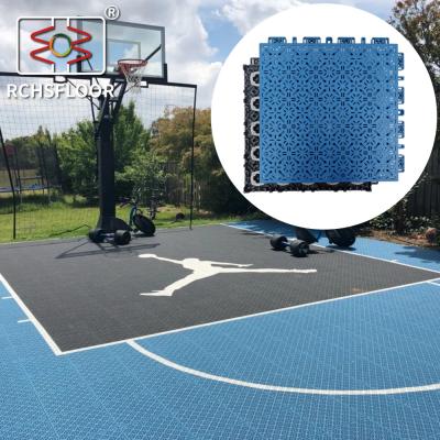 China CE RoSH Multi Sport Interlocking Tiles Pickleball Court Tiles for sale