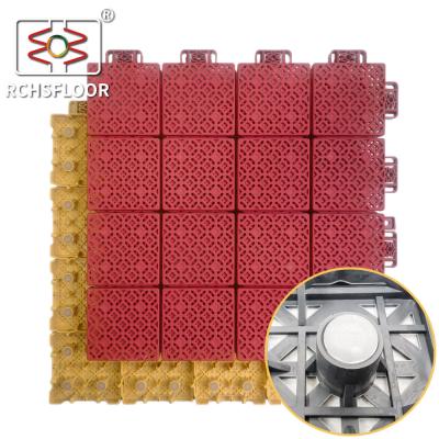 China CE Basketball Court PP Interlocking Tiles Outdoor Sports Floor Tiles for sale