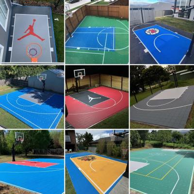 China Mobile Diy Logo Outdoor Basquetebol Pickleball Court Interlocking Esportes piso esteira telha à venda